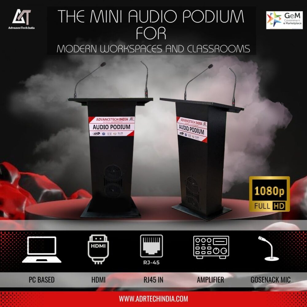 AdvanceTech Audio Podium | Smart PA Lectern System